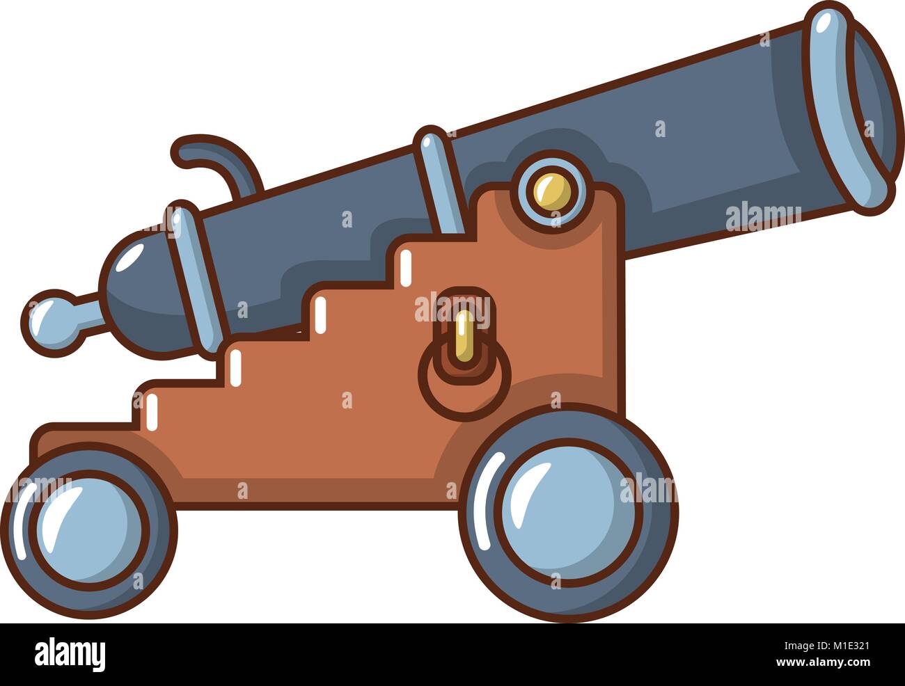 Siege gun icon, cartoon style Stock Vector Image & Art - Alamy