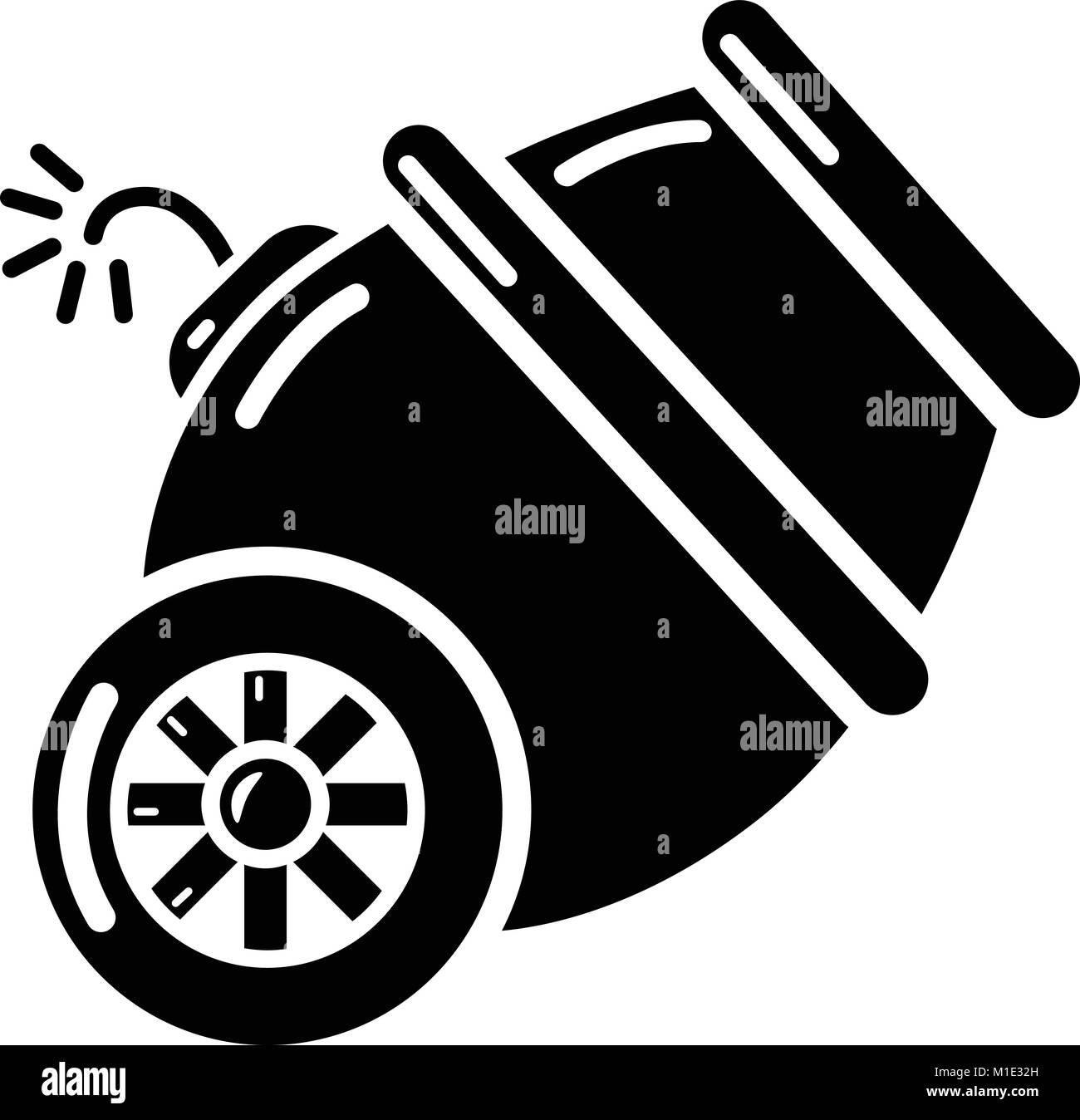 Ship cannon icon, simple style Stock Vector Image & Art - Alamy