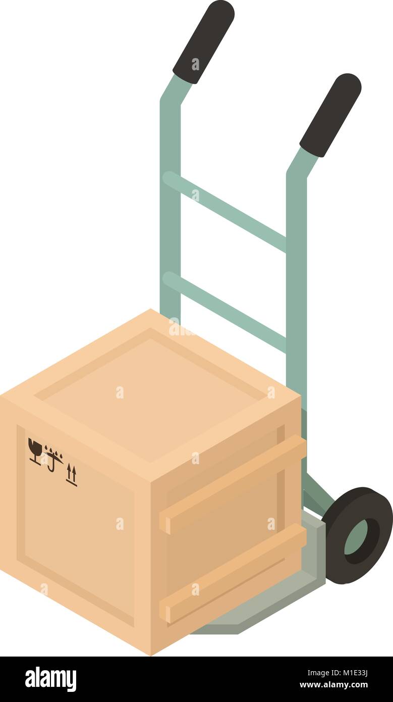 Box cart icon, isometric style Stock Vector Image & Art - Alamy