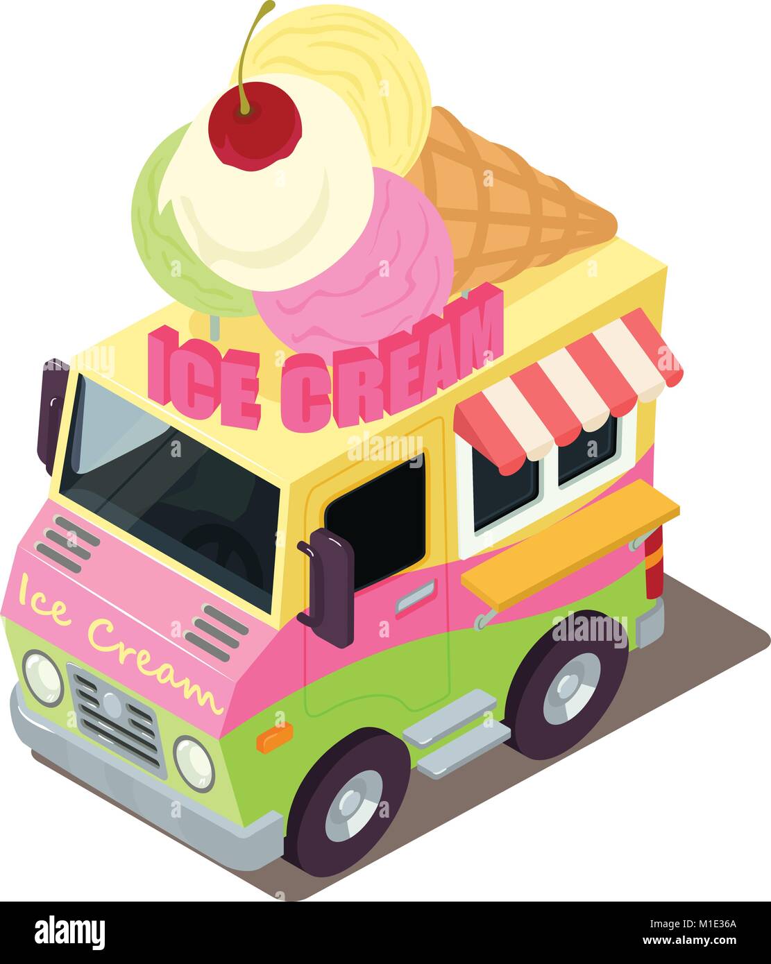 Ice cream machine icon, isometric style Stock Vector Image & Art - Alamy