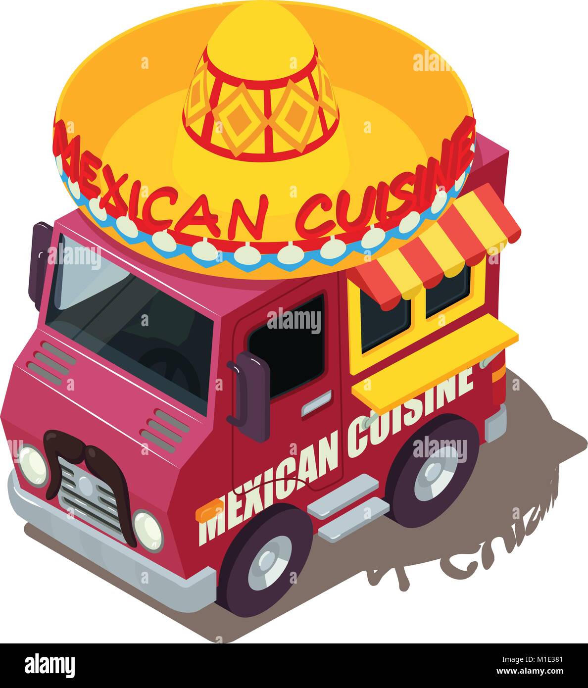 Mexican food machine icon, isometric style Stock Vector Image & Art - Alamy