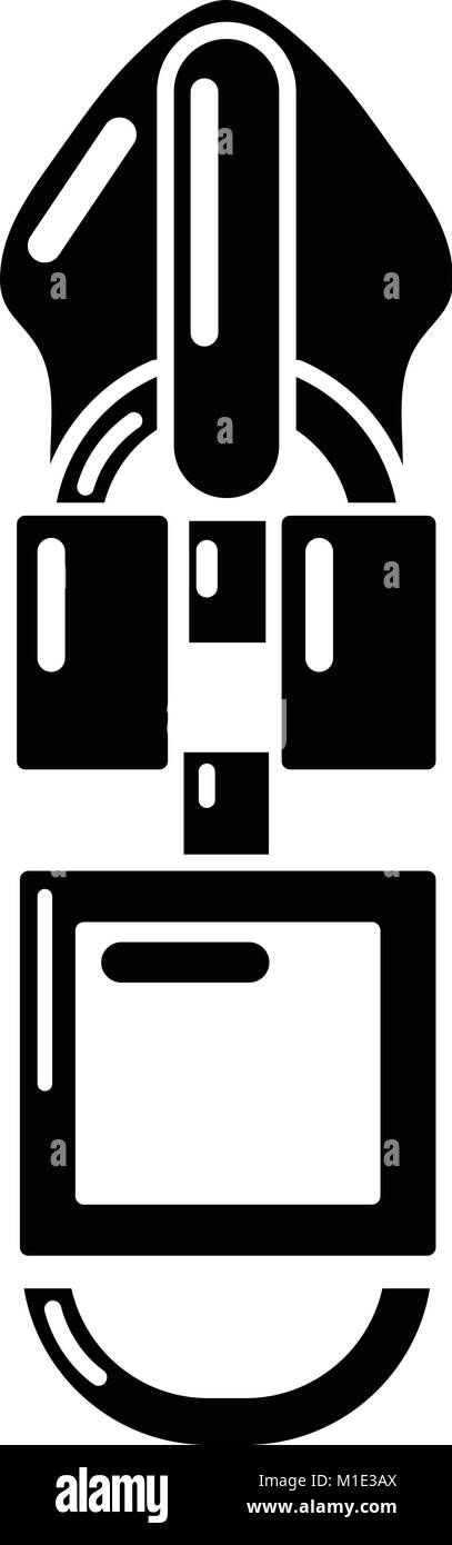 Metal zip icon, simple style Stock Vector Image & Art - Alamy