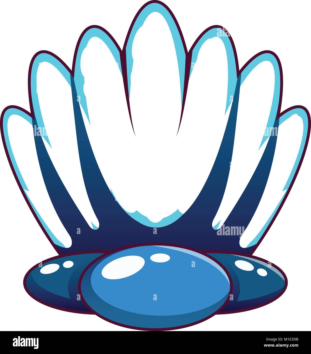 Big shell icon, cartoon style Stock Vector Image & Art - Alamy