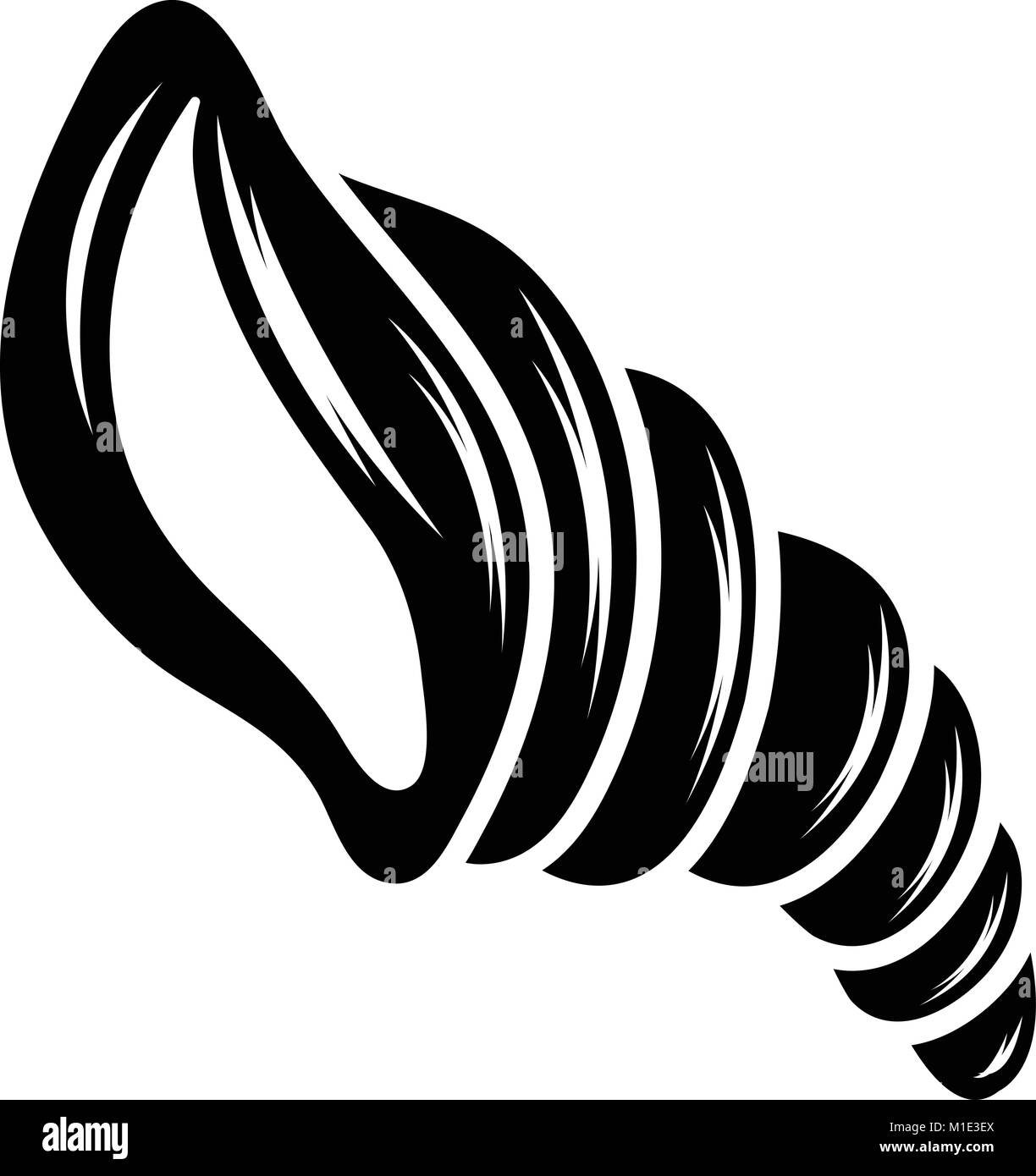 Spiral shell icon, simple style Stock Vector Image & Art - Alamy