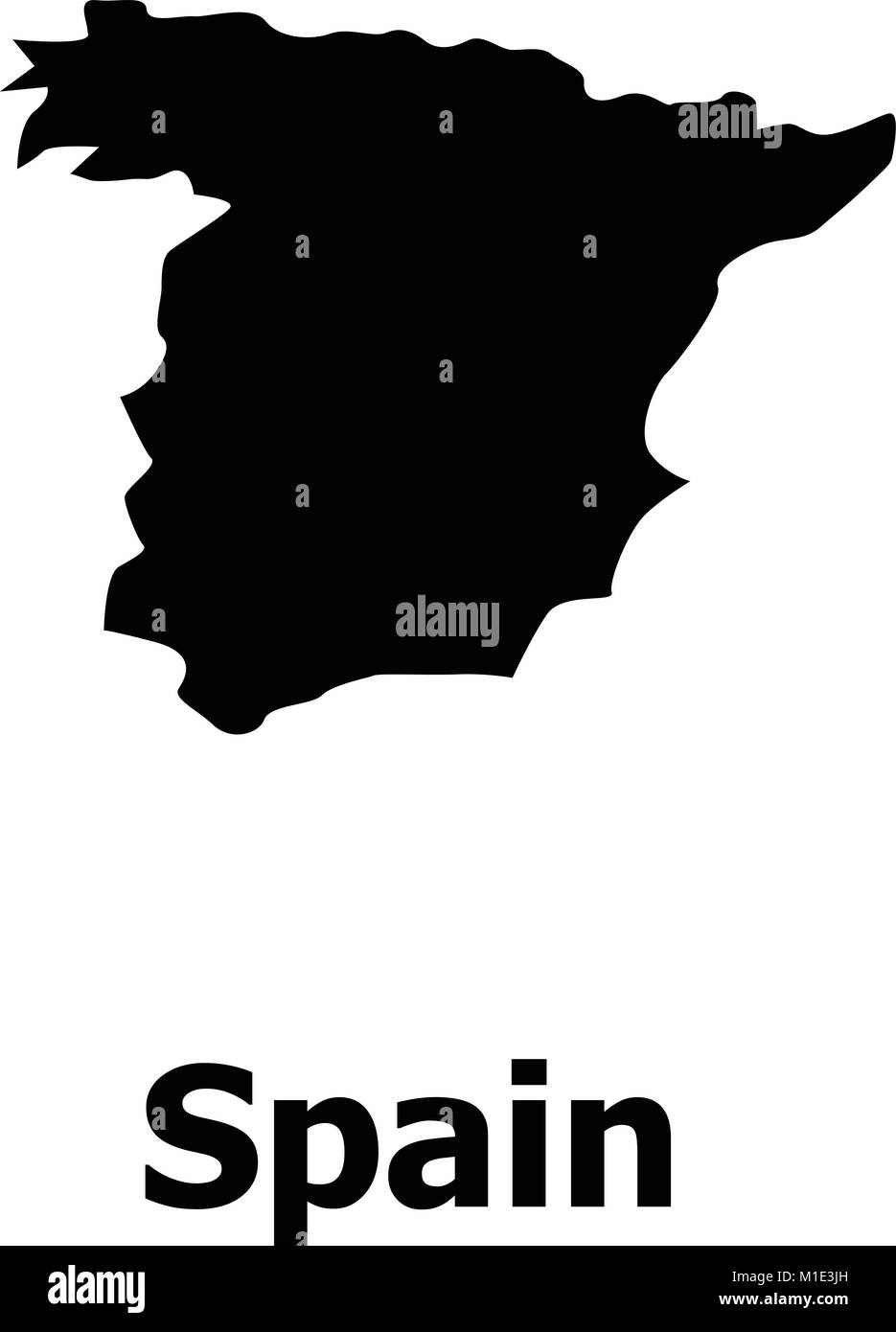 Spain map icon, simple style Stock Vector Image & Art - Alamy