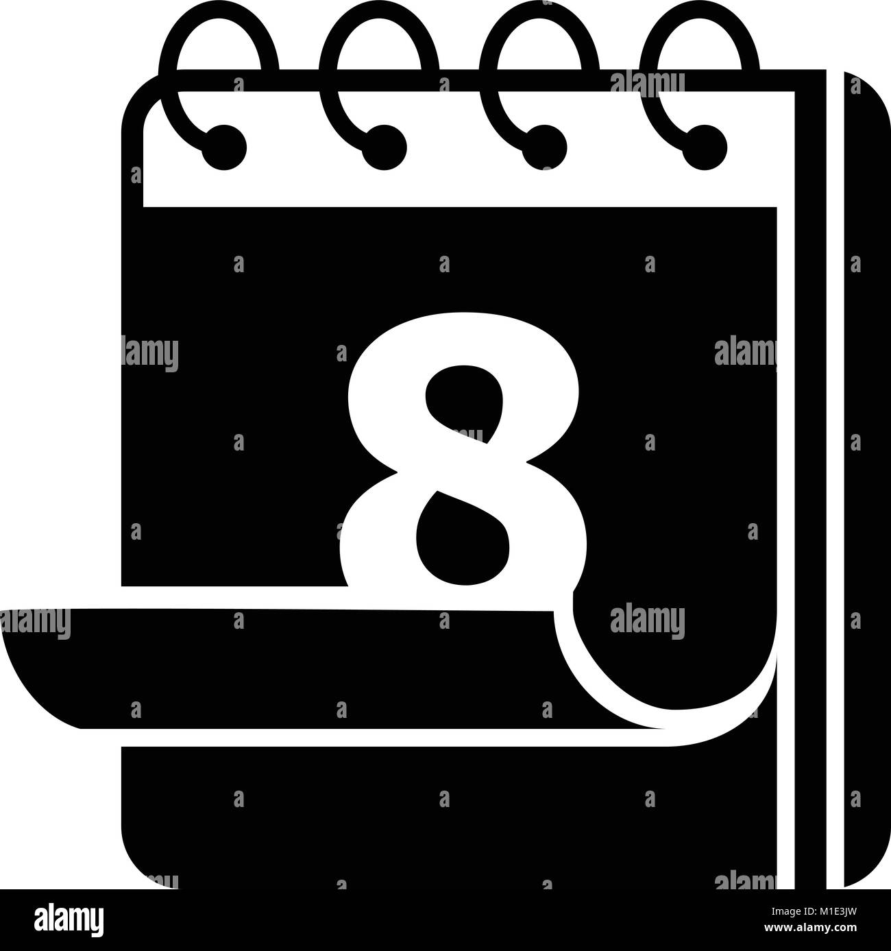 Calendar icon, simple style Stock Vector Image & Art - Alamy