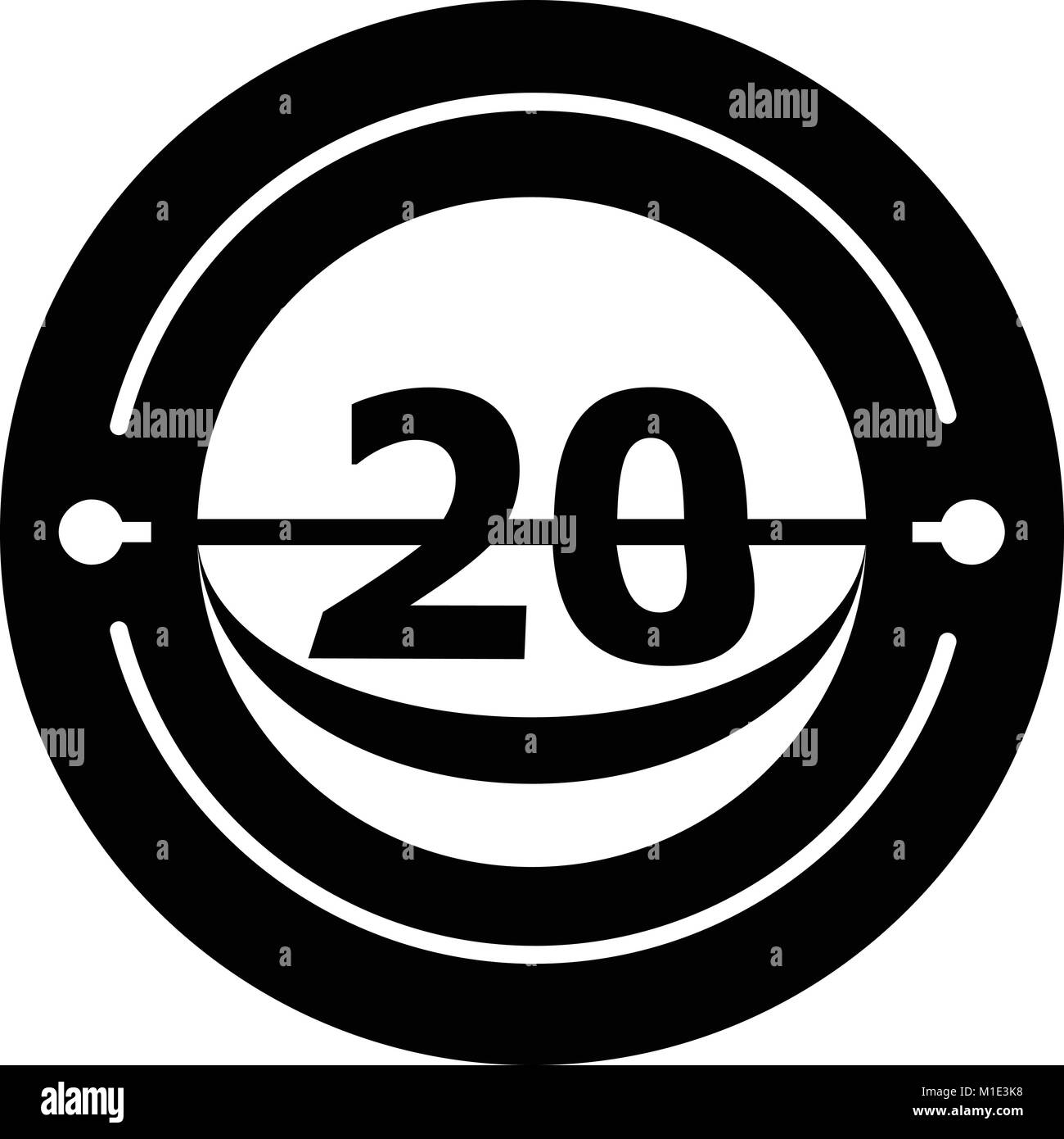Round calendar icon, simple style Stock Vector Image & Art - Alamy