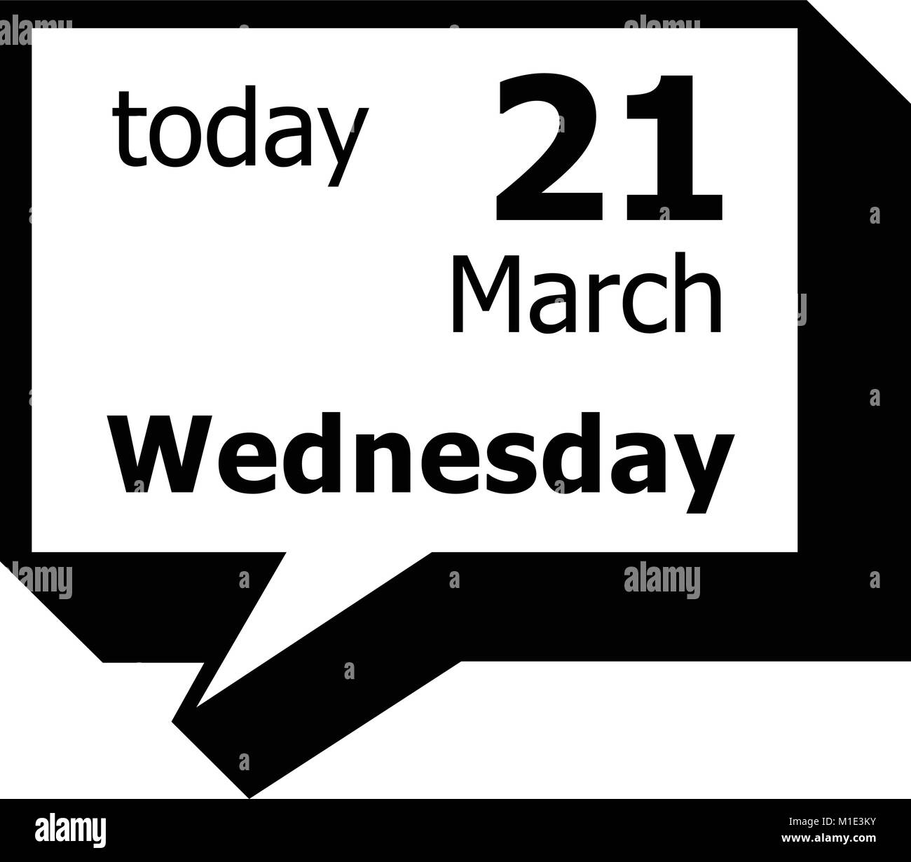 Wednesday calendar icon, simple style Stock Vector Image & Art - Alamy