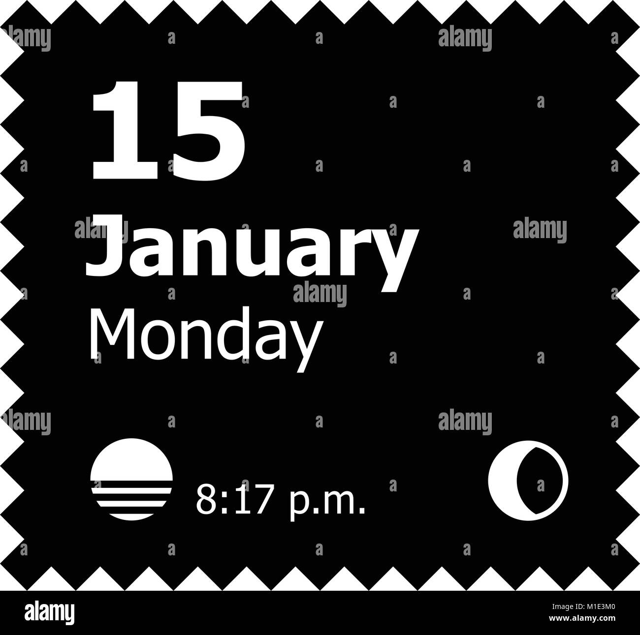 January calendar icon, simple style Stock Vector Image & Art - Alamy