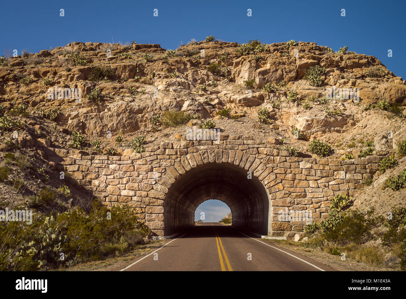 Stone Arch Entrance Wall at Big Bend National Park in Texas Stock Photo ...
