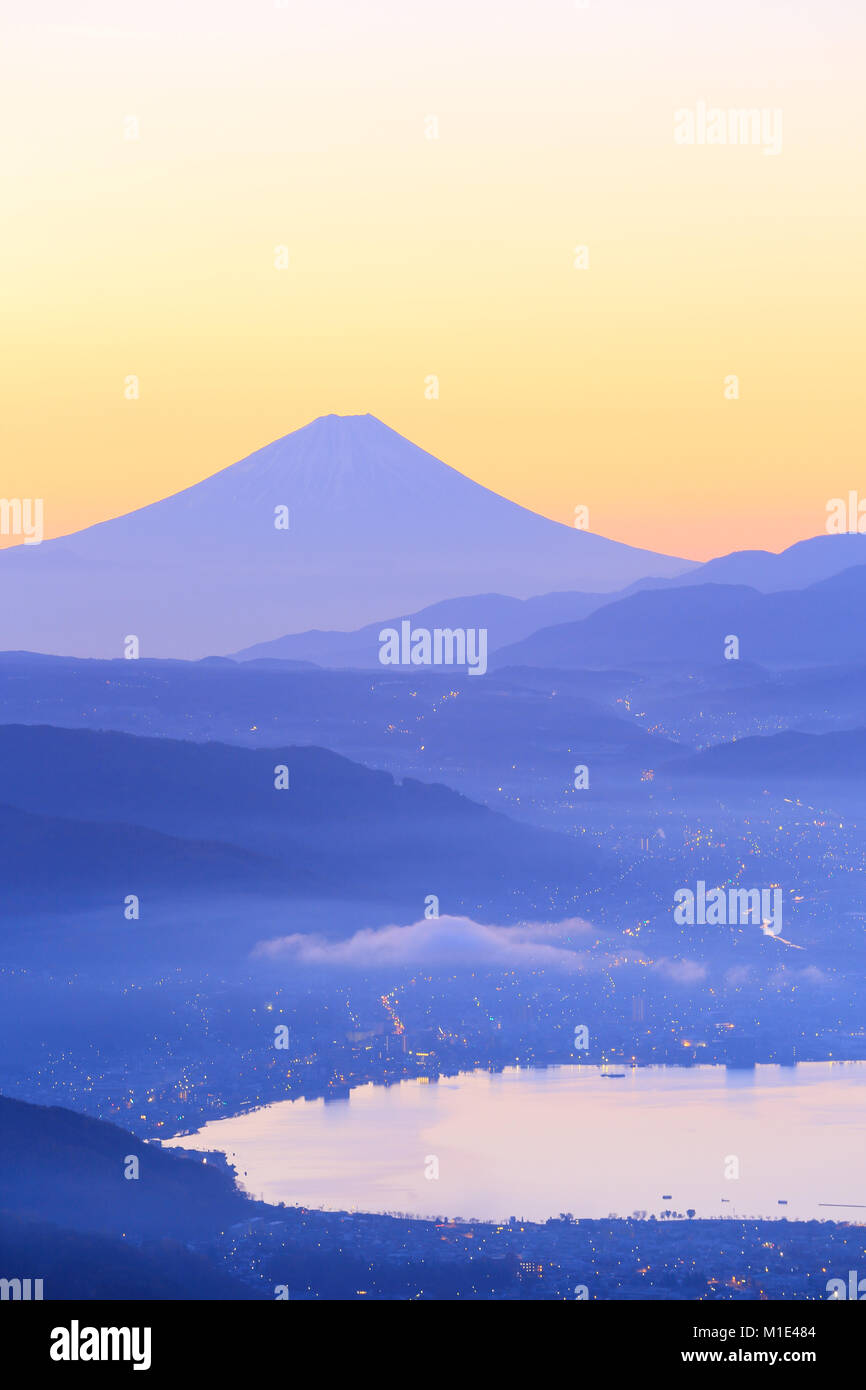 Beautiful view of Mount Fuji, Nagano Prefecture, Japan Stock Photo - Alamy