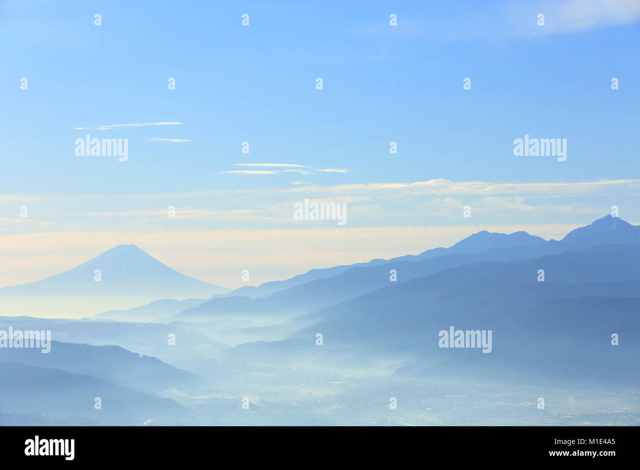 Beautiful view of Mount Fuji, Nagano Prefecture, Japan Stock Photo - Alamy