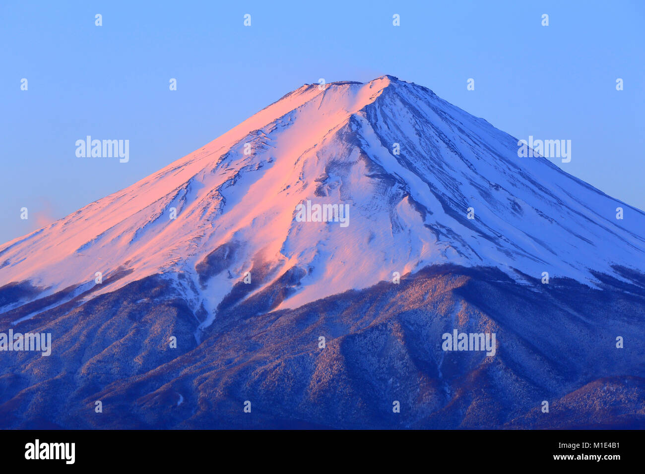 Beautiful view of Mount Fuji, Yamanashi Prefecture, Japan Stock Photo ...