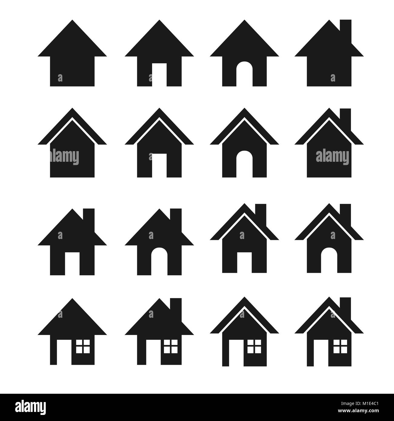 home icon , vector Stock Photo - Alamy