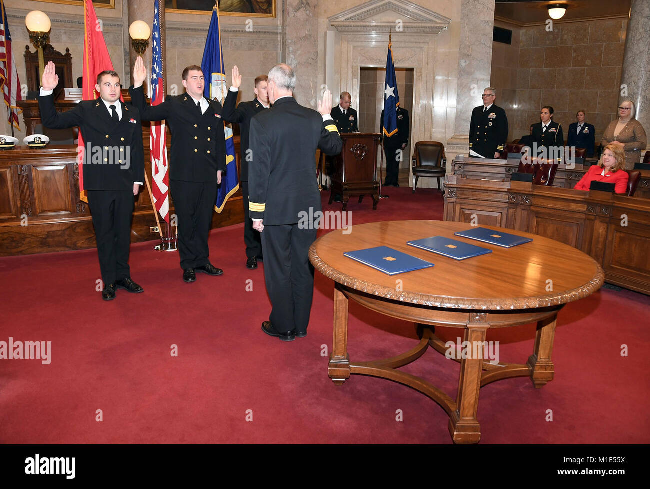 Commander of naval service training command nstc hi-res stock ...