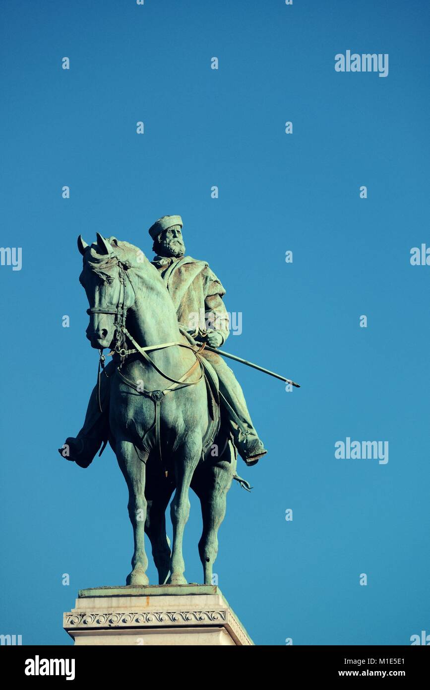 Giuseppe Garibaldi Monument in Milan, Italy Stock Photo - Alamy