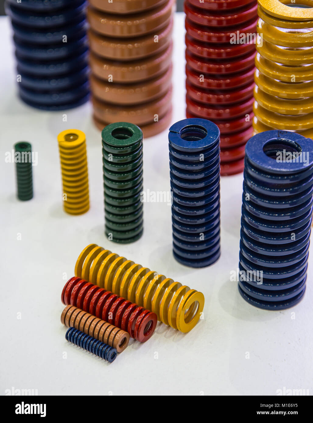 Display product standard colorful of coil spring Stock Photo - Alamy