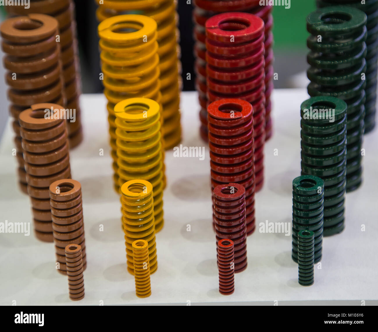 Display product standard colorful of coil spring Stock Photo - Alamy