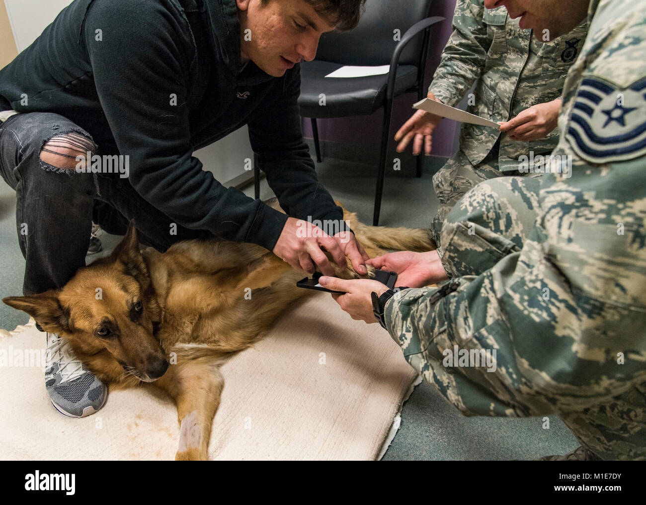 Retired Tech. Sgt. Jason Spangenberg and Tech. Sgt. Matthew Salter ...