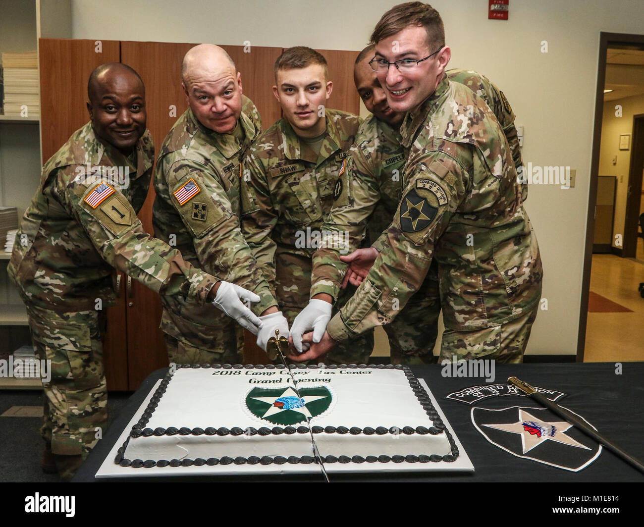 (Left to right) Lt. Col. Brian A. Jacobs, Commander, U.S. Army Garrison ...