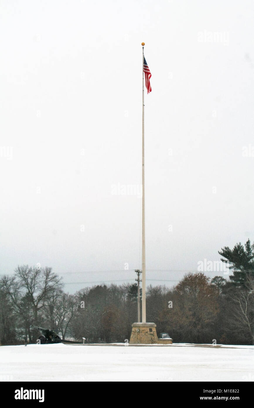 The flag of the United States of America is shown Jan. 25, 2018, while ...