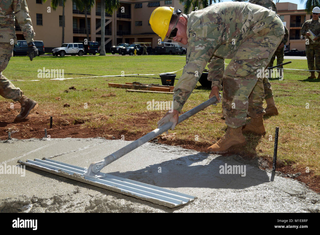A platoon leader for 8th engineer battalion hi-res stock photography ...