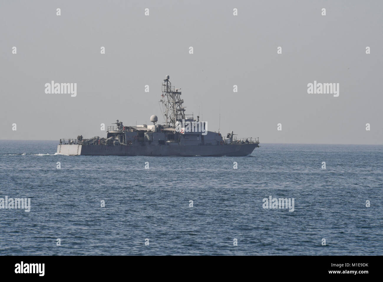 (Jan. 27, 2018) Coastal patrol ship USS Firebolt (PC 10) cruises in the ...