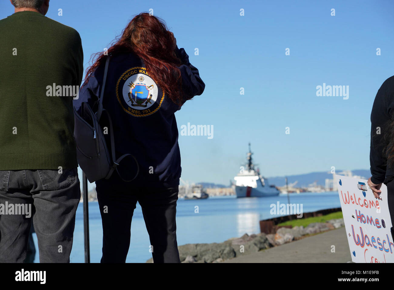 Friends and family members await to greet Coast Guard Cutter Stratton ...