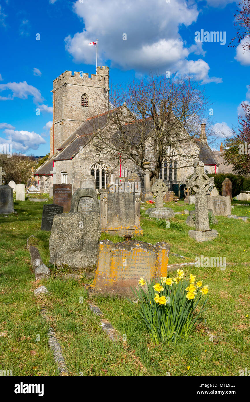 Axmouth church devon village hi-res stock photography and images - Alamy