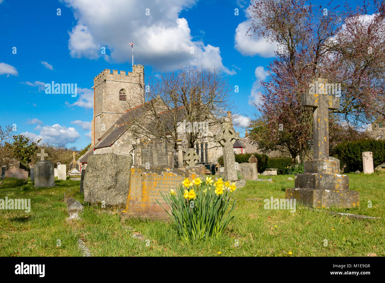 Axmouth church devon village hi-res stock photography and images - Alamy