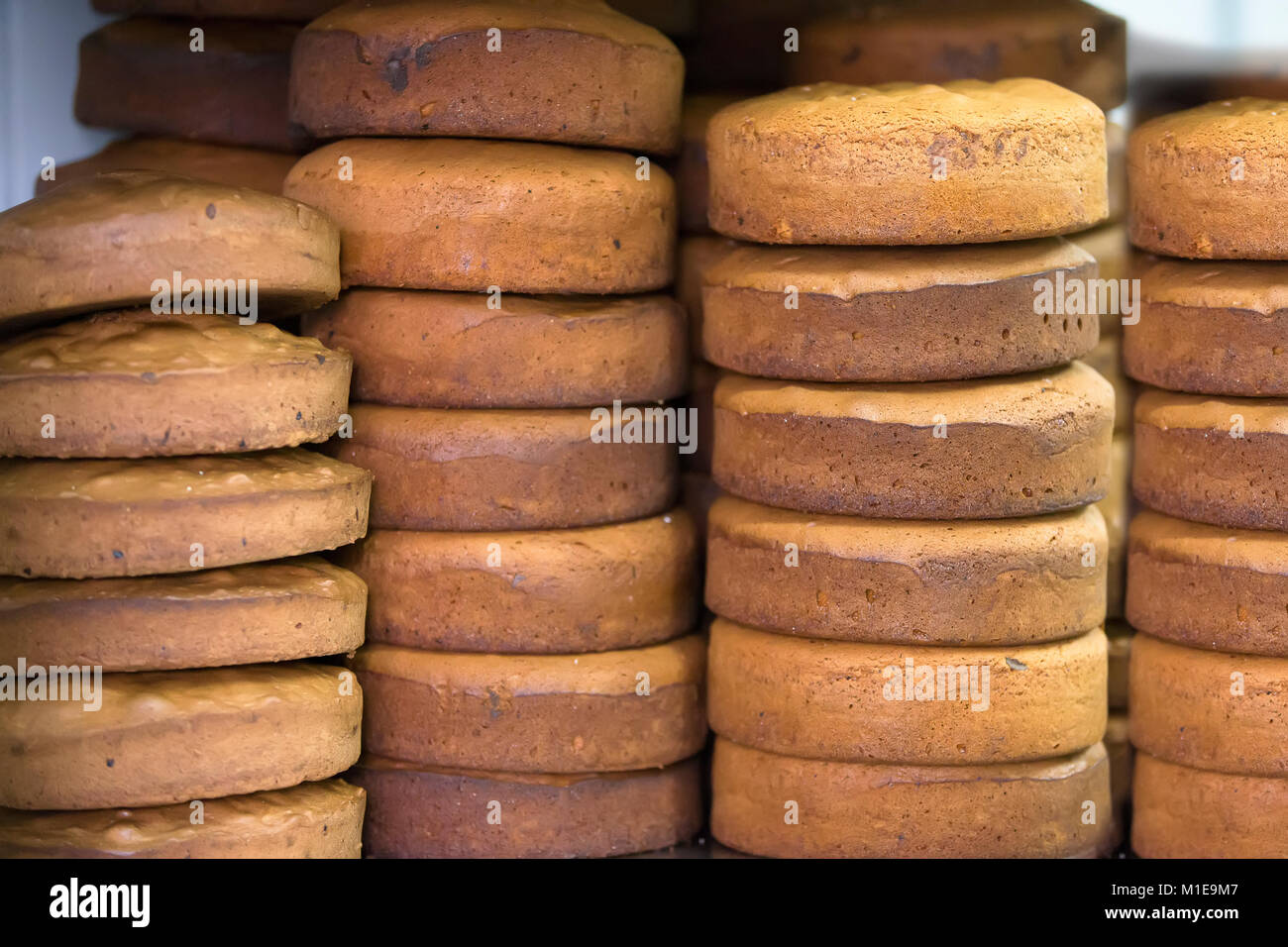 Many biscuit cakes for making cakes Stock Photo - Alamy