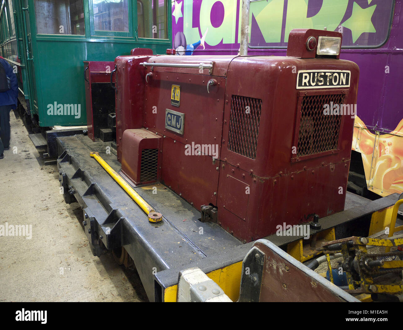 Ruston engine at Crich tramway museum Stock Photo - Alamy