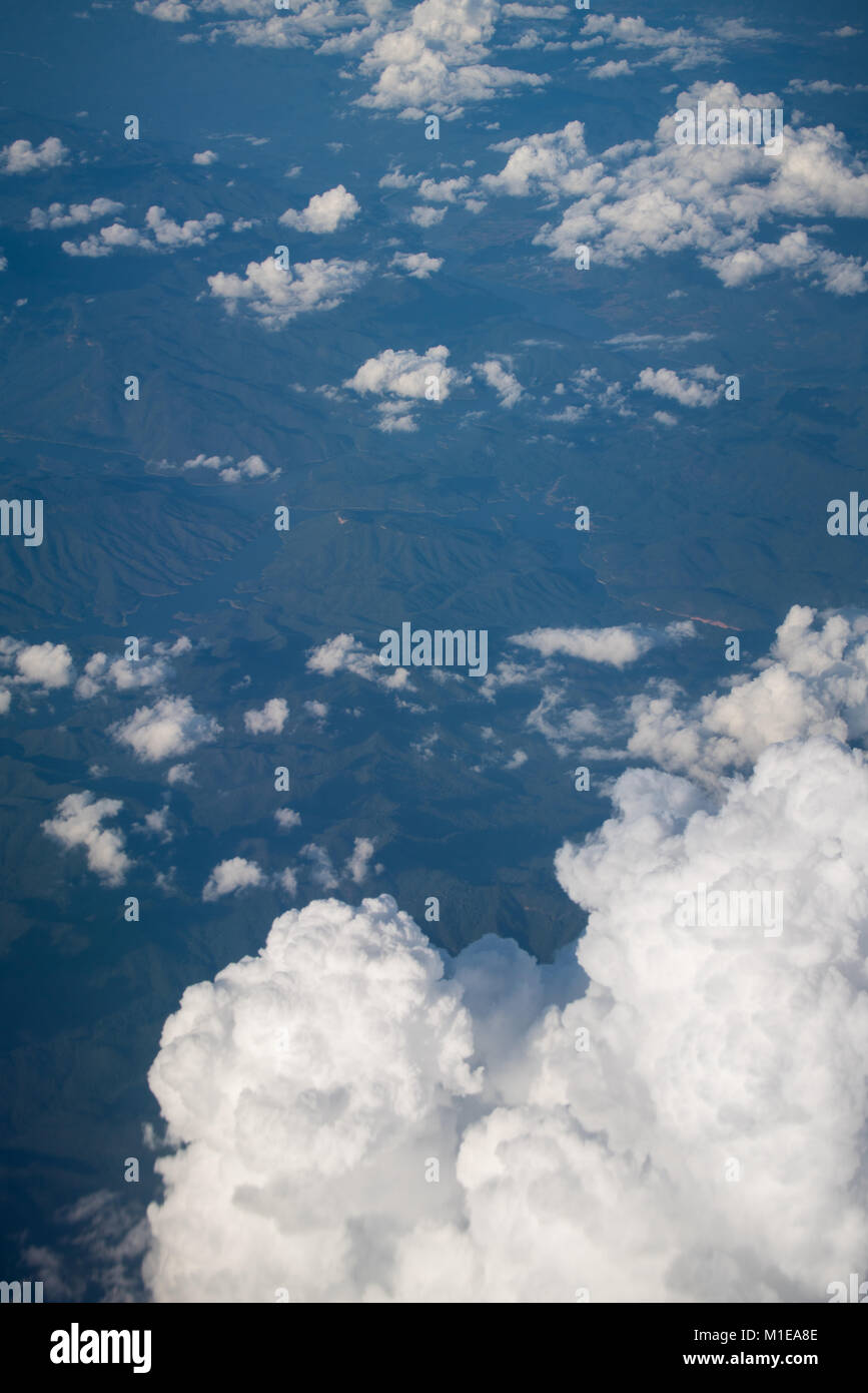 cloud scatter spread on blue sky background Stock Photo - Alamy