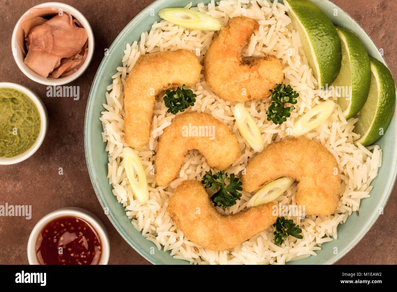 Asian style fried rice with seafood hi-res stock photography and images ...