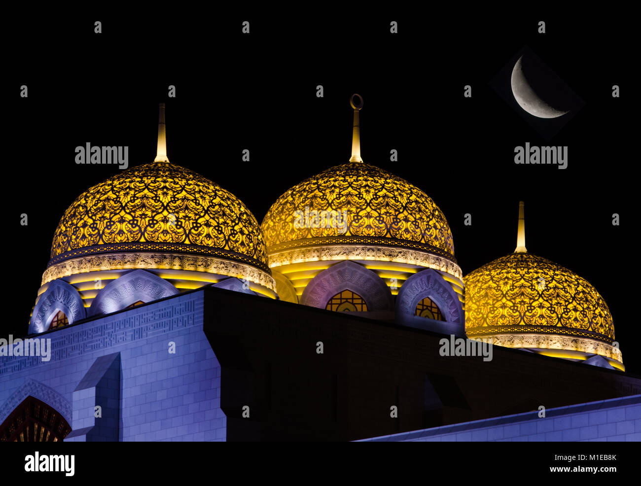 Al Ameen Mosque in Muscat Oman Stock Photo - Alamy