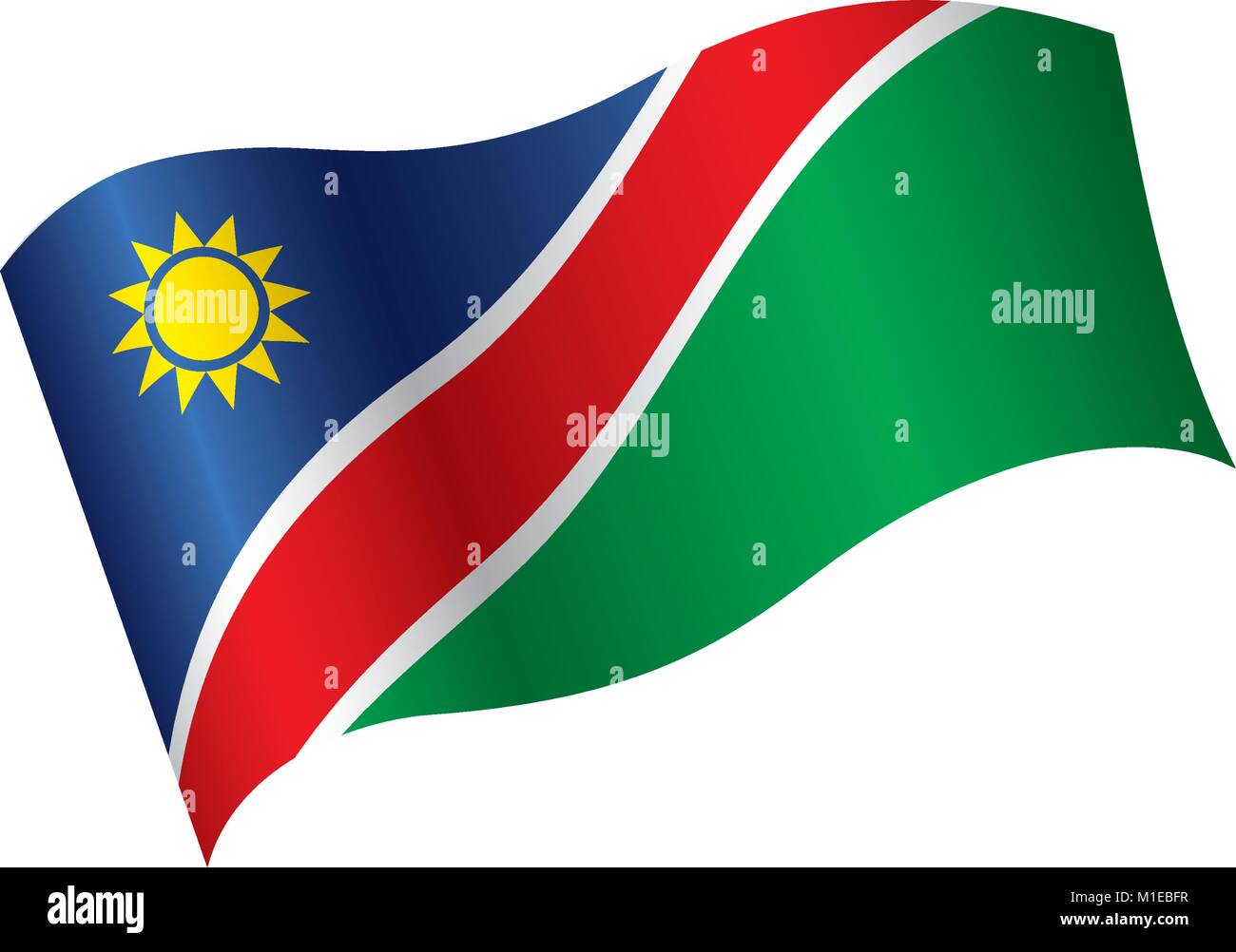 Namibia flag, vector illustration Stock Vector Image & Art - Alamy