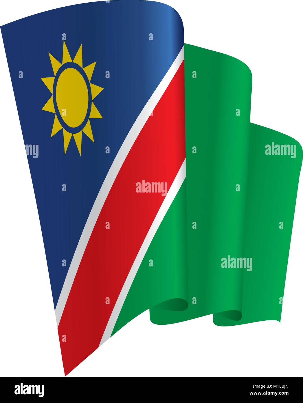 Namibia flag, vector illustration Stock Vector Image & Art - Alamy