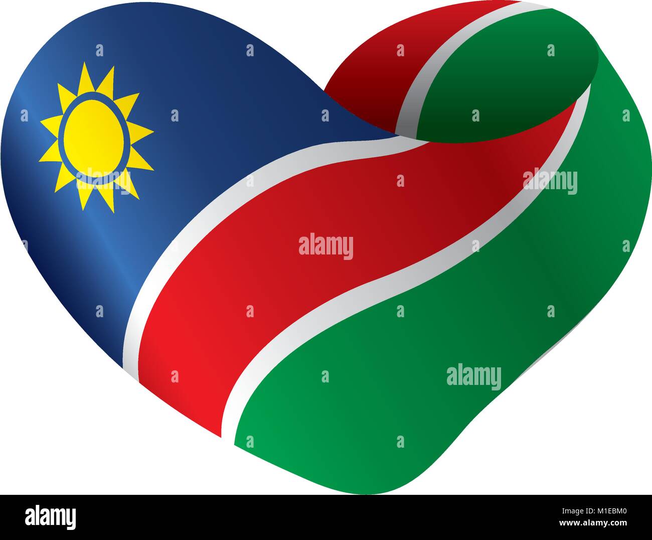 Namibia flag, vector illustration Stock Vector Image & Art - Alamy