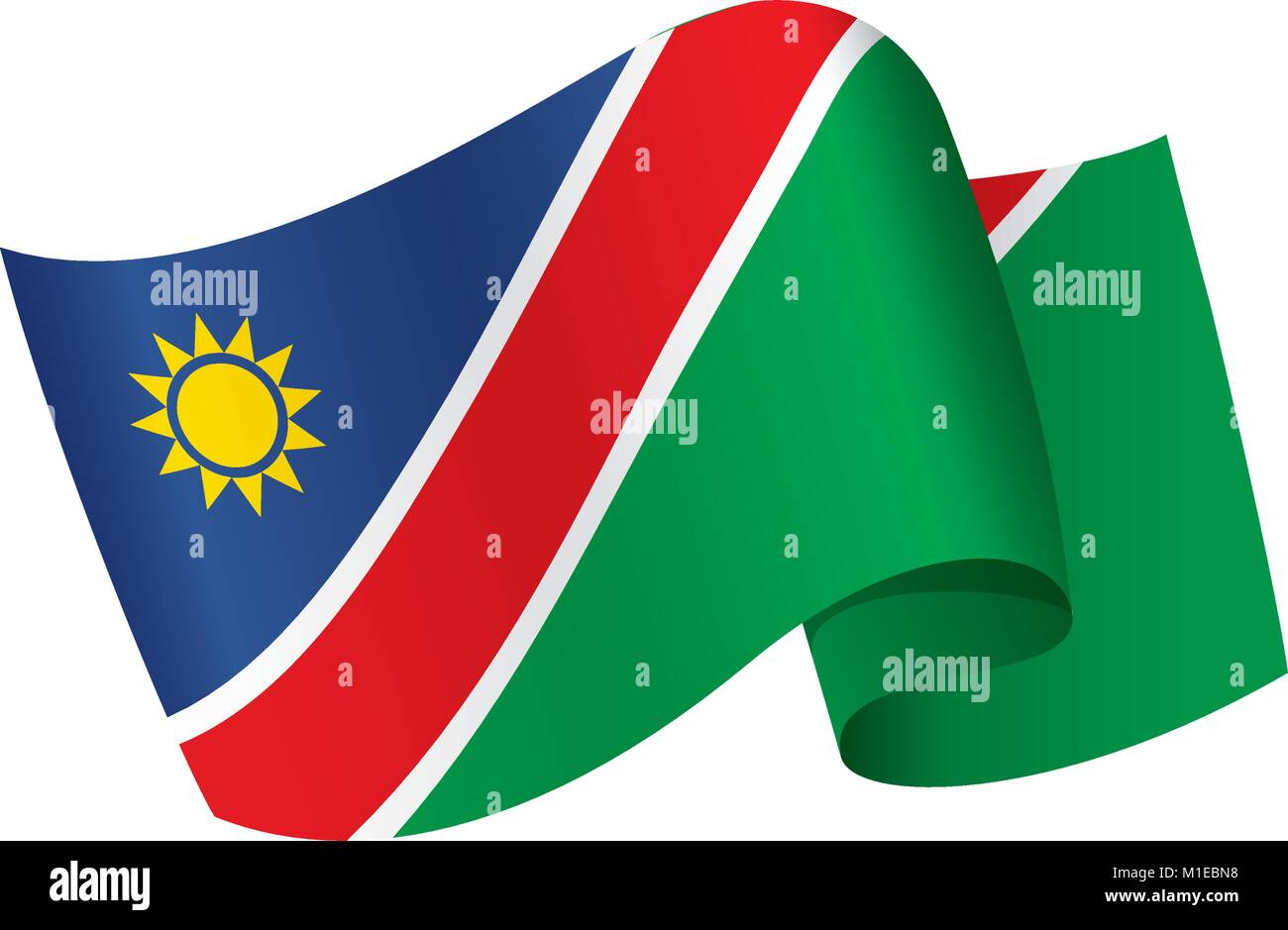 Namibia flag, vector illustration Stock Vector Image & Art - Alamy