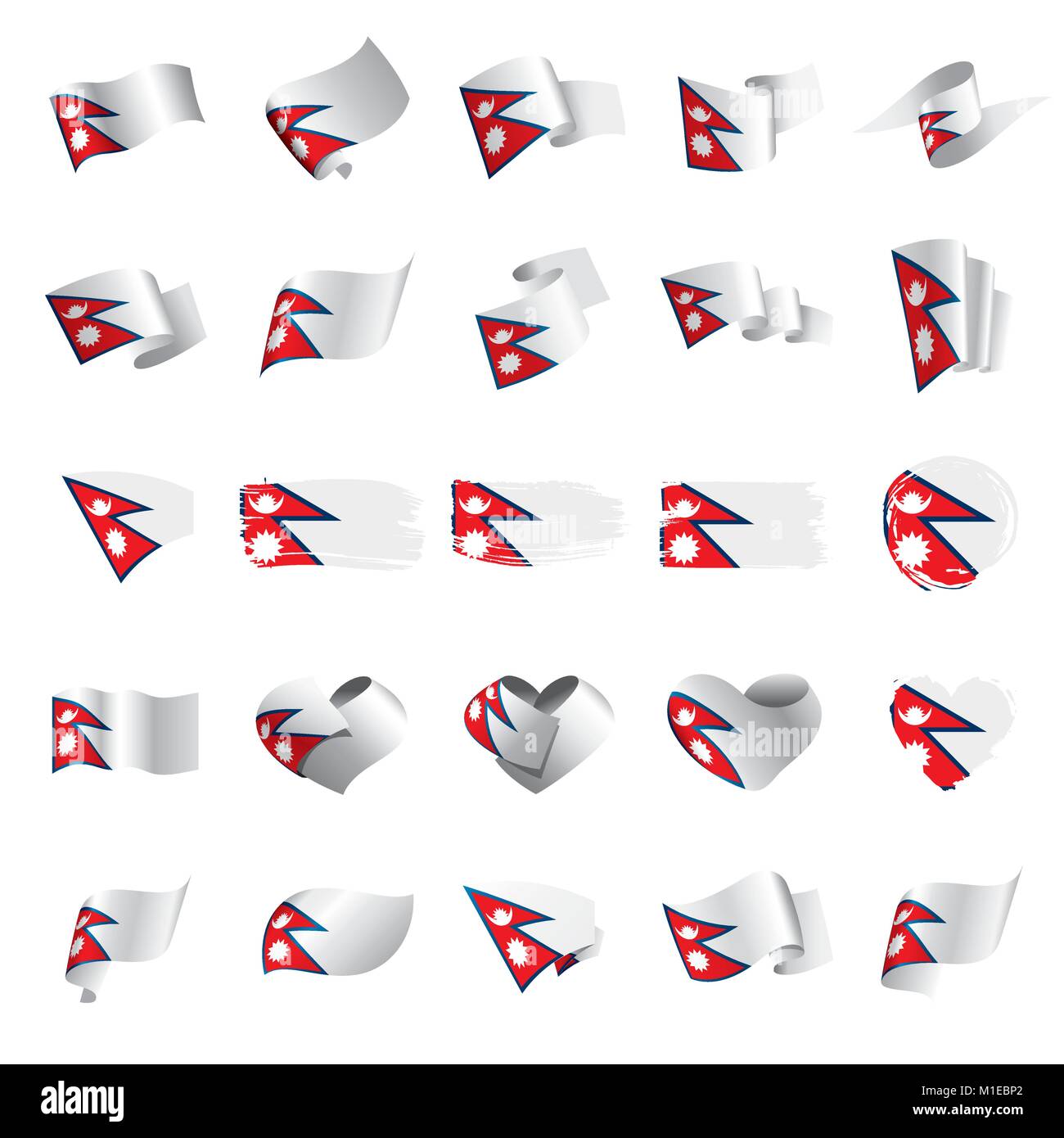 Nepal flag, vector illustration Stock Vector Image & Art - Alamy