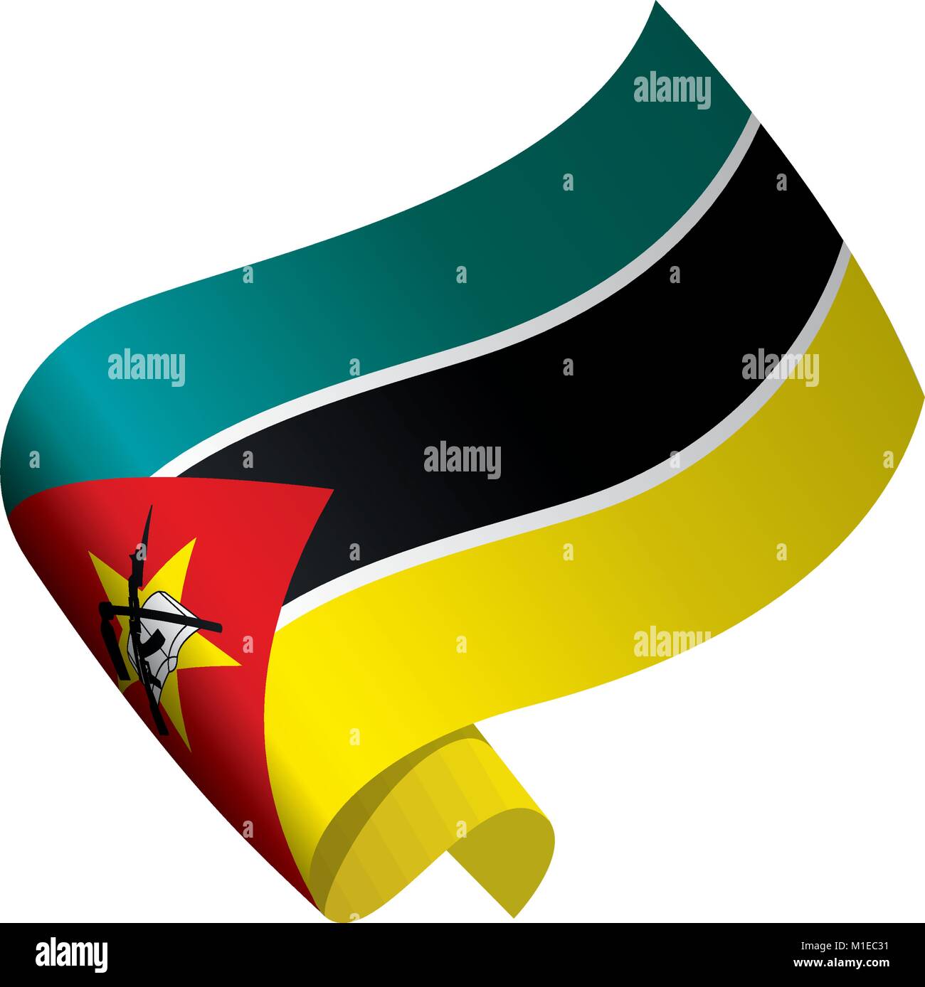 Mozambique flag, vector illustration Stock Vector Image & Art - Alamy