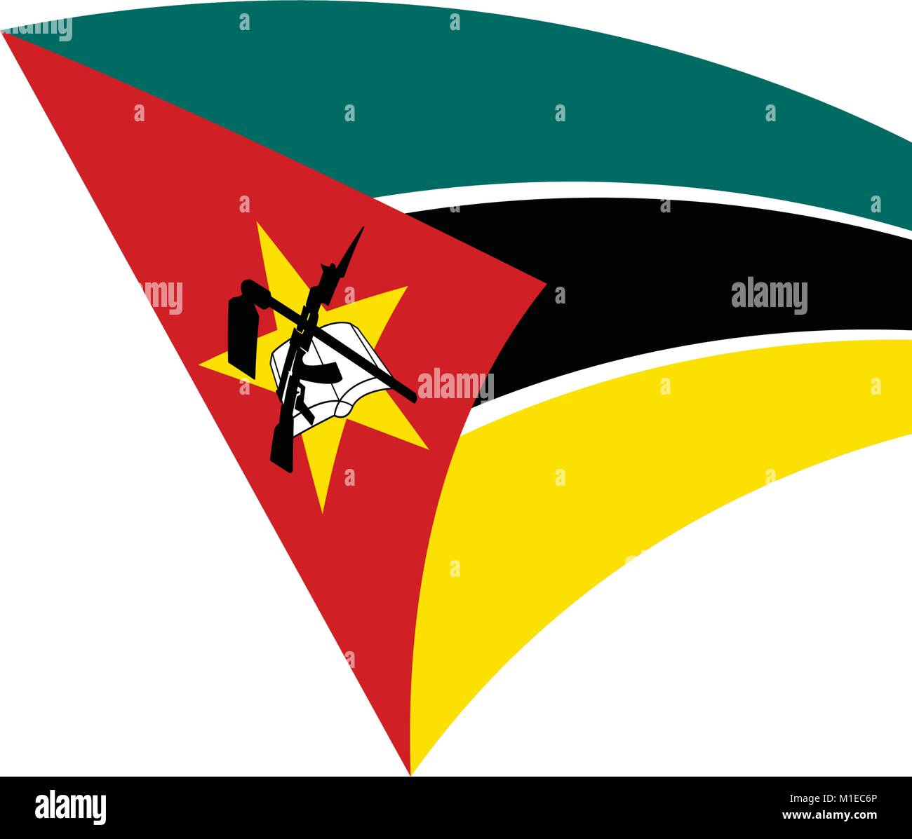 Mozambique flag, vector illustration Stock Vector Image & Art - Alamy