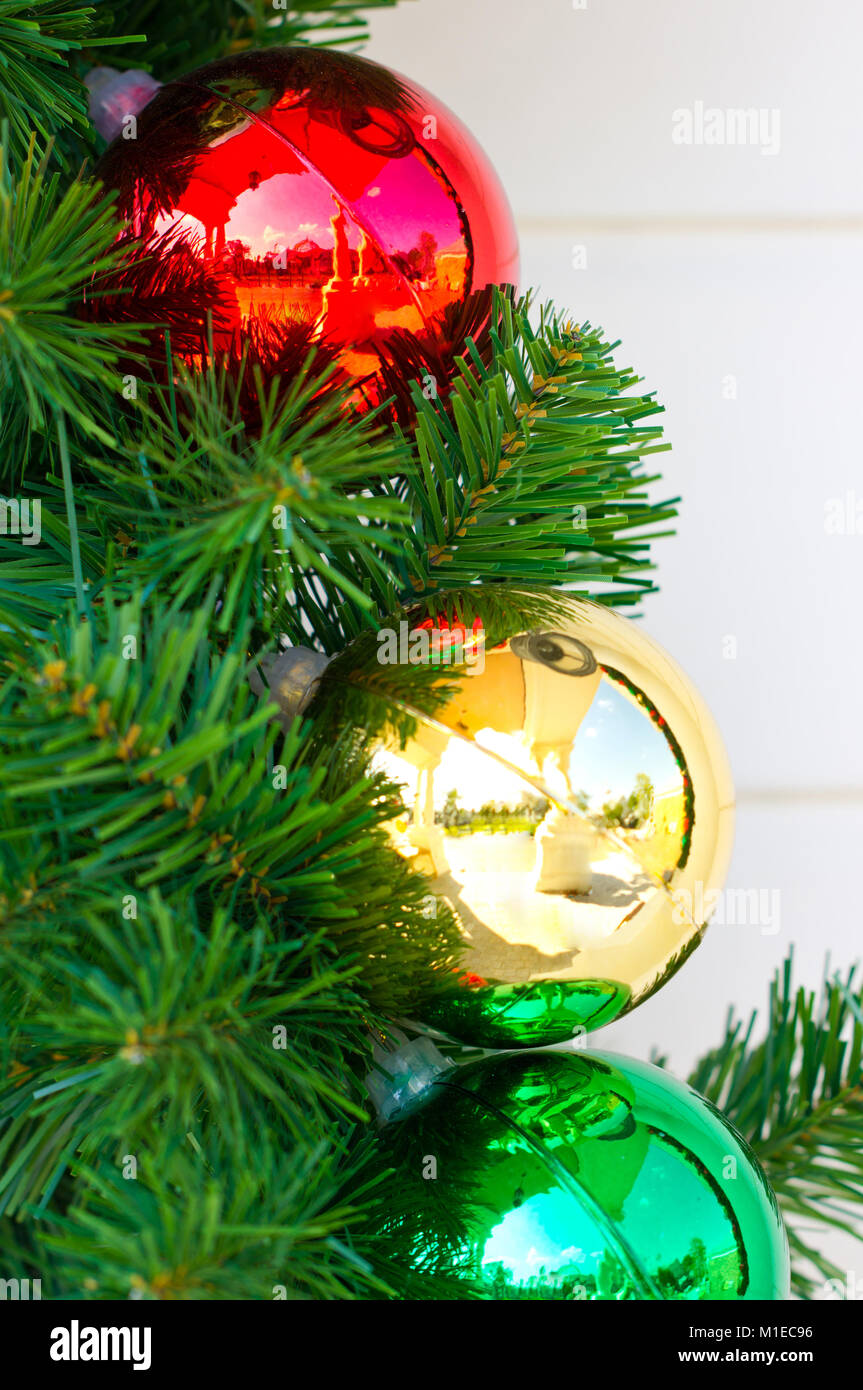 Pine cone hanging on decorated hi-res stock photography and images - Alamy