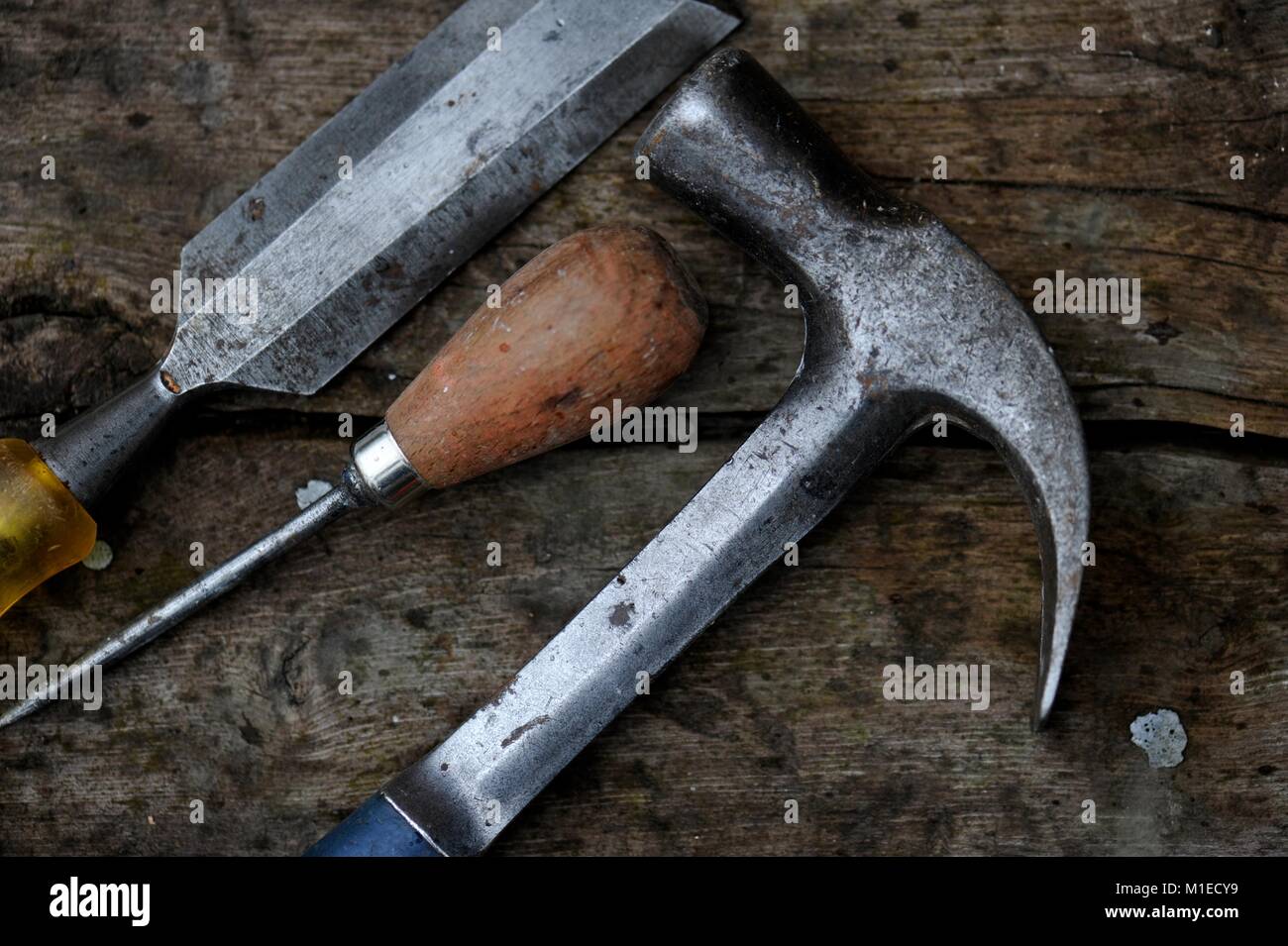 Traditional Carpentry Tools Stock Photo - Alamy