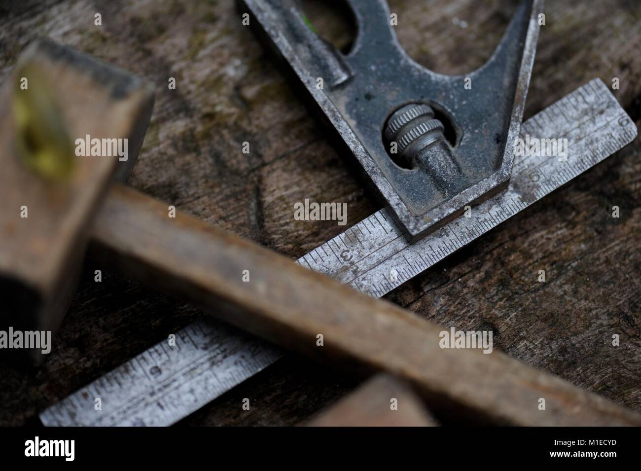 Traditional Carpentry Tools Stock Photo - Alamy