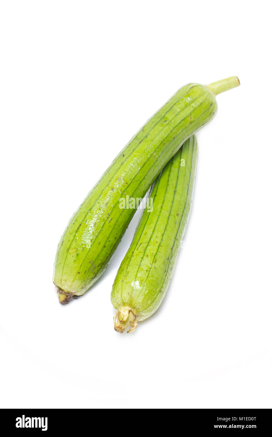 Sponge gourd isolated on white Stock Photo - Alamy