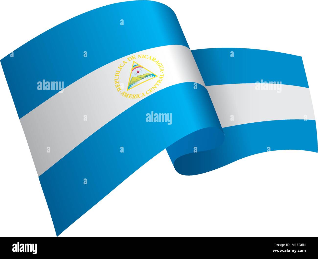 Nicaragua flag, vector illustration Stock Vector Image & Art - Alamy