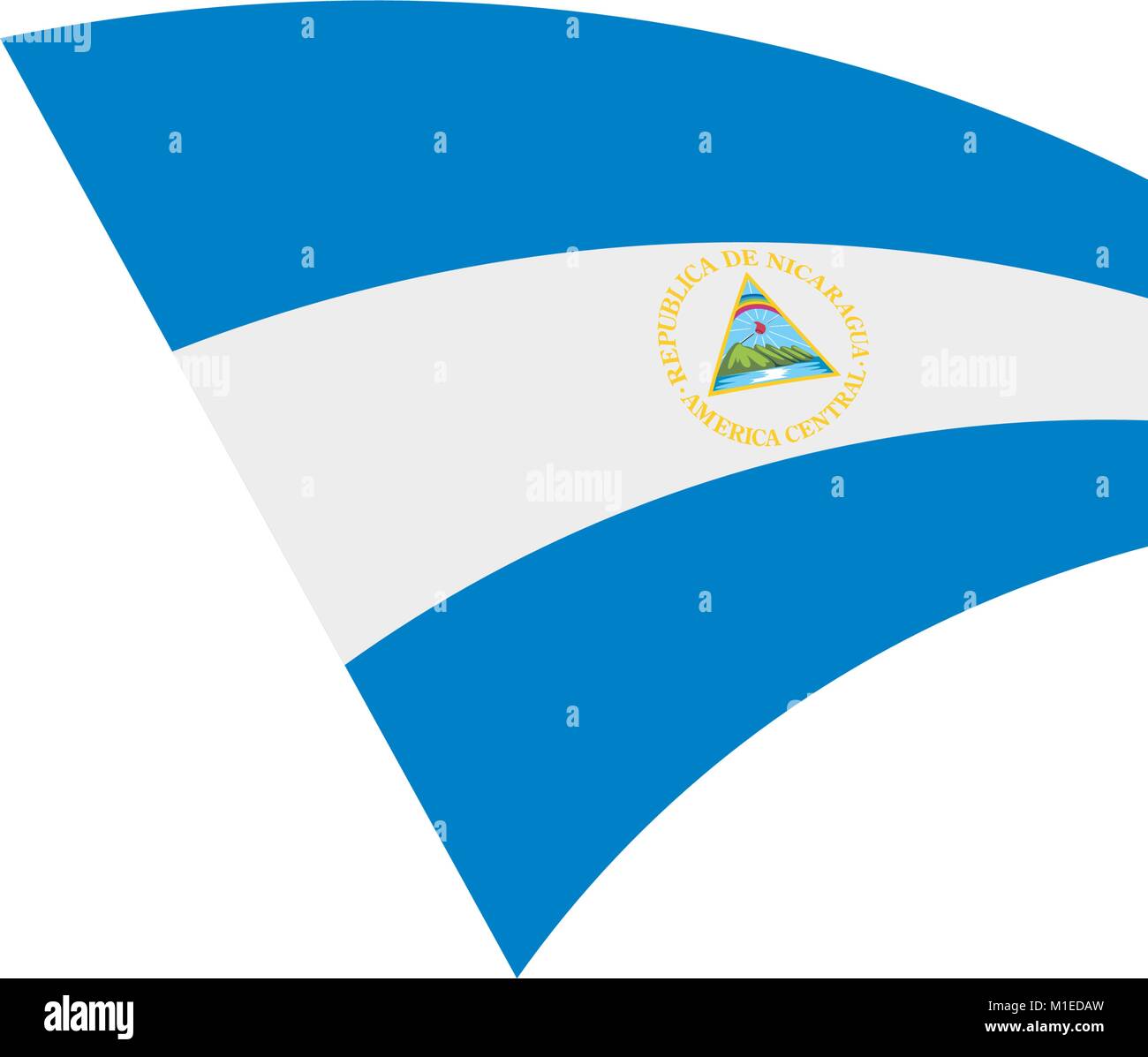 Nicaraguan official flag Stock Vector Images - Alamy