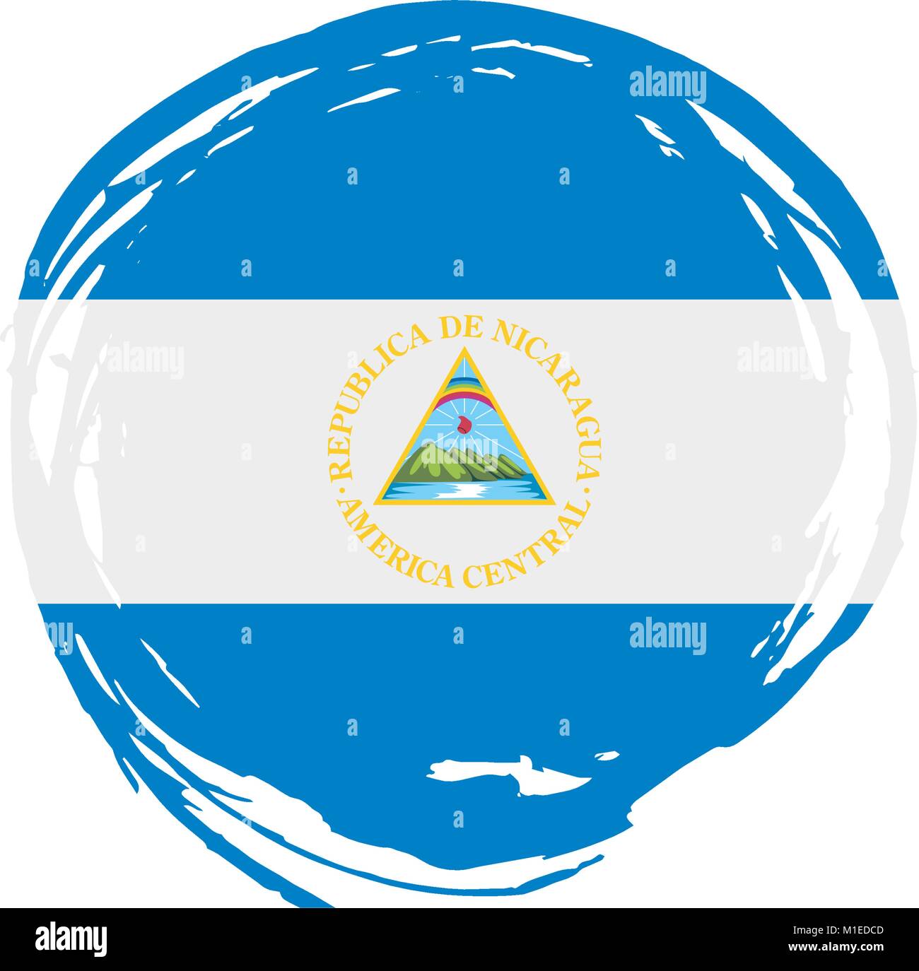 Nicaragua flag, vector illustration Stock Vector Image & Art - Alamy