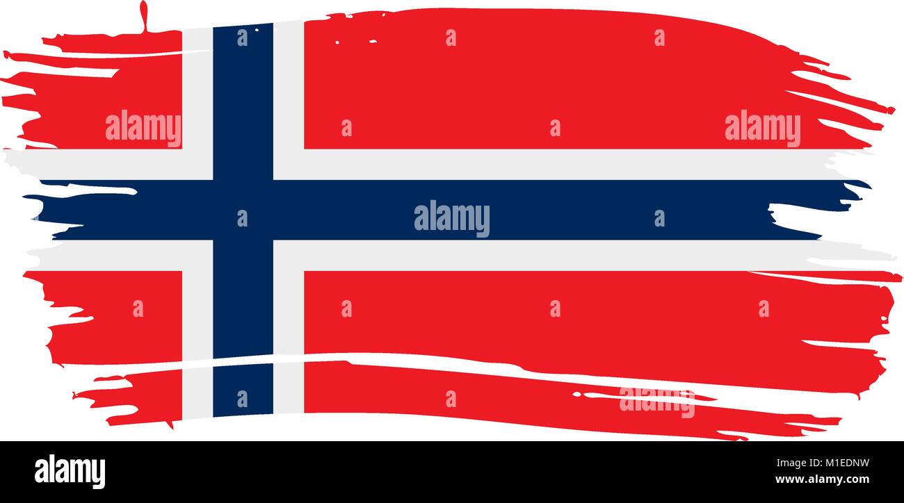 Norway flag, vector illustration Stock Vector Image & Art - Alamy